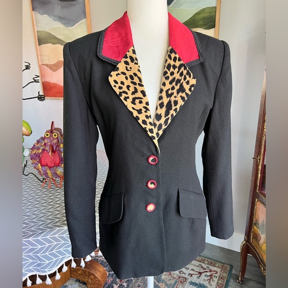 gantos | Jackets & Coats | Gantos Vintage Leopard Blazer | Poshmark